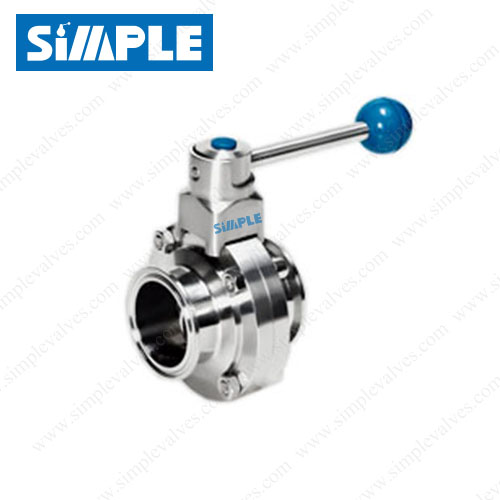 Tri Clover Butterfly Valve, Sanitary Design, Manual Type | SIMPLE VALVES
