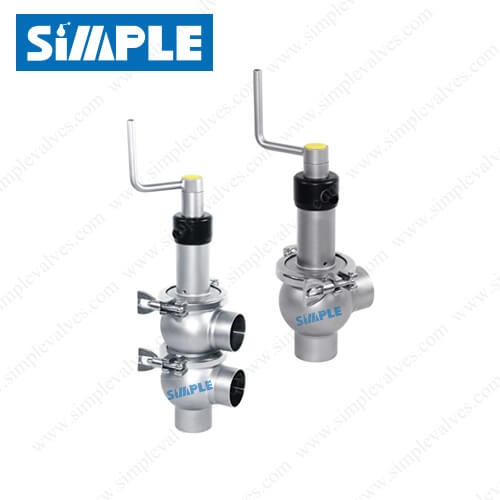 Manual Sanitary Diverter Valve, Flow Diverter Valve | SIMPLE VALVES