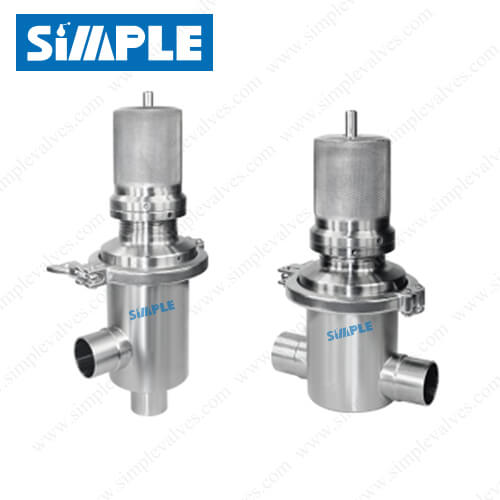 Pressure Relief Valve Tri Clamp, High Purity, L or S Type | SIMPLE